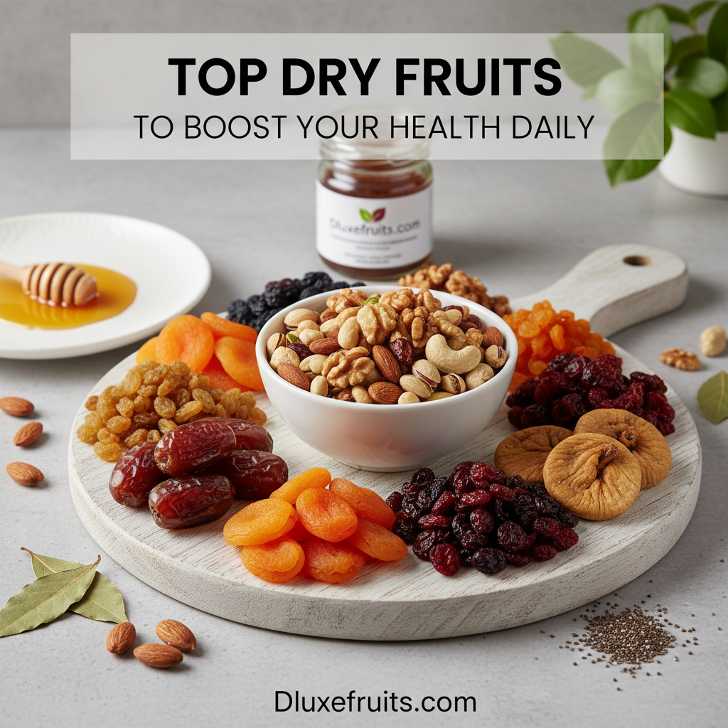 Top Dry Fruits to Boost Your Health Daily - D'luxe Fruits